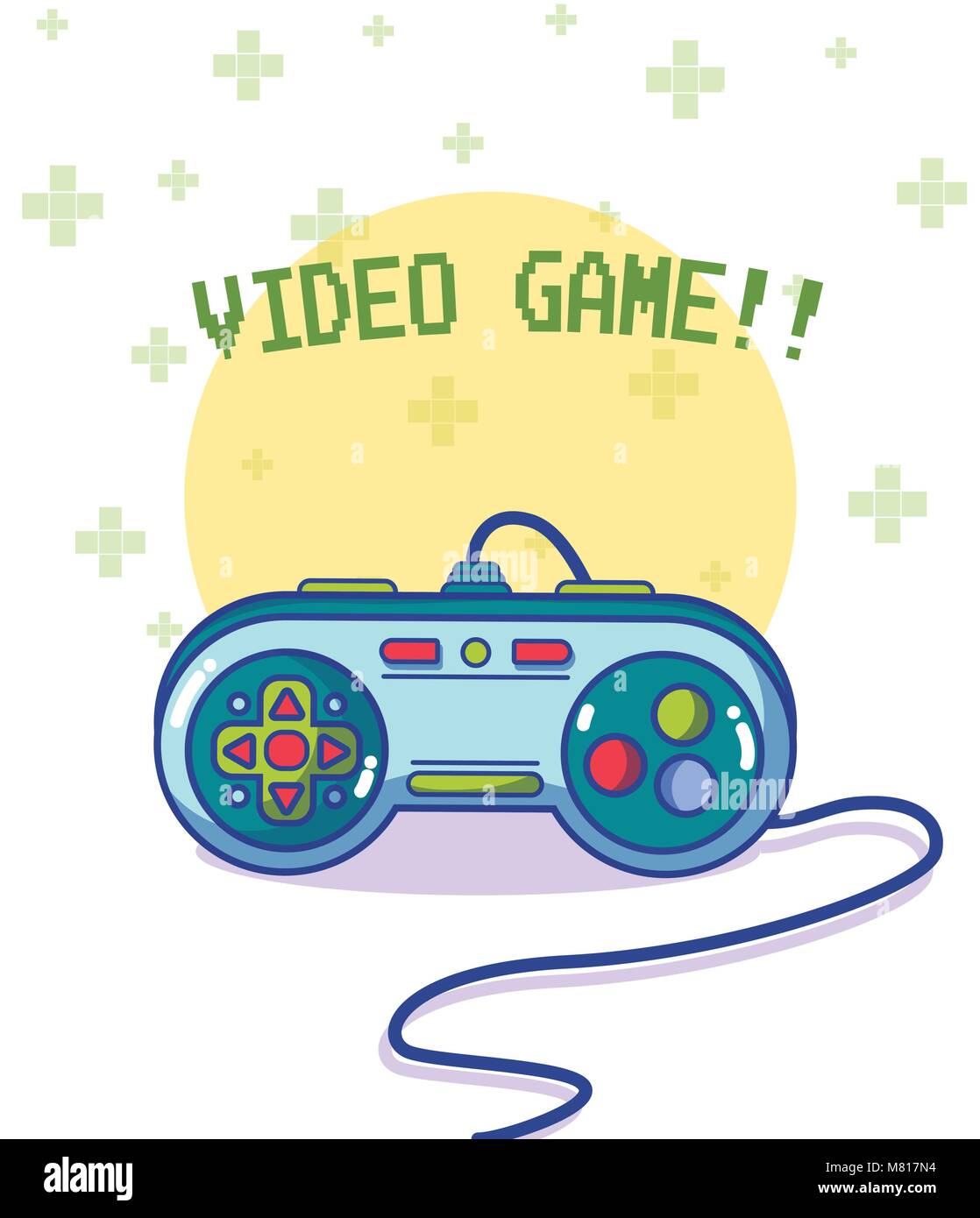 Videogame retro gamepad Stock Vector Image & Art - Alamy