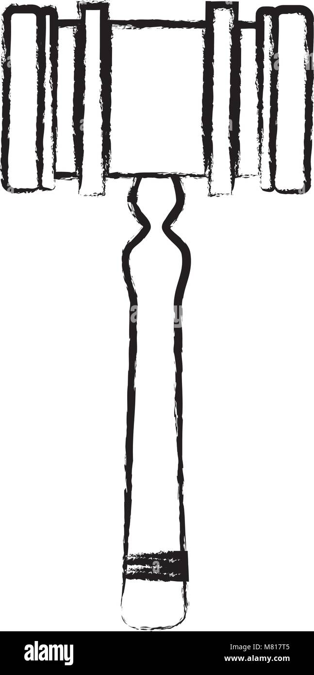 Law hammer icon over white background, vector illustration Stock Vector ...