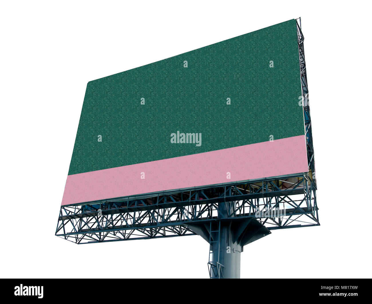 Billboards, steel frame, connected by a large panel Stock Photo - Alamy