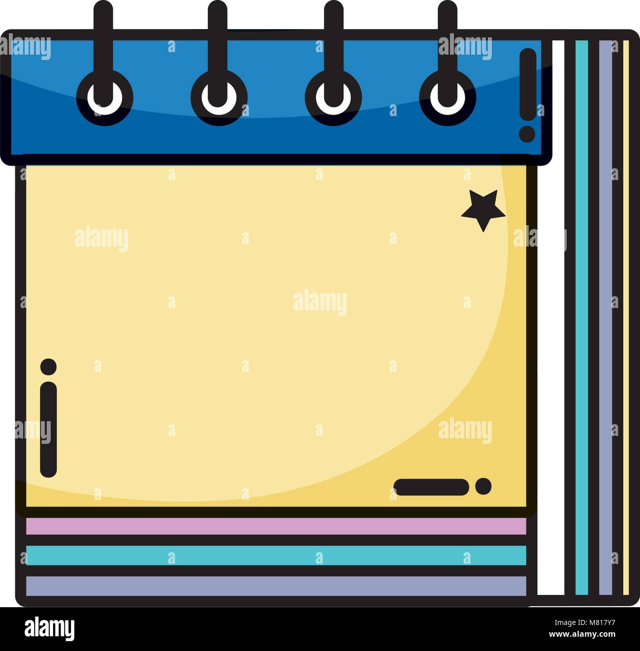 note papers organizer document object Stock Vector Image & Art - Alamy