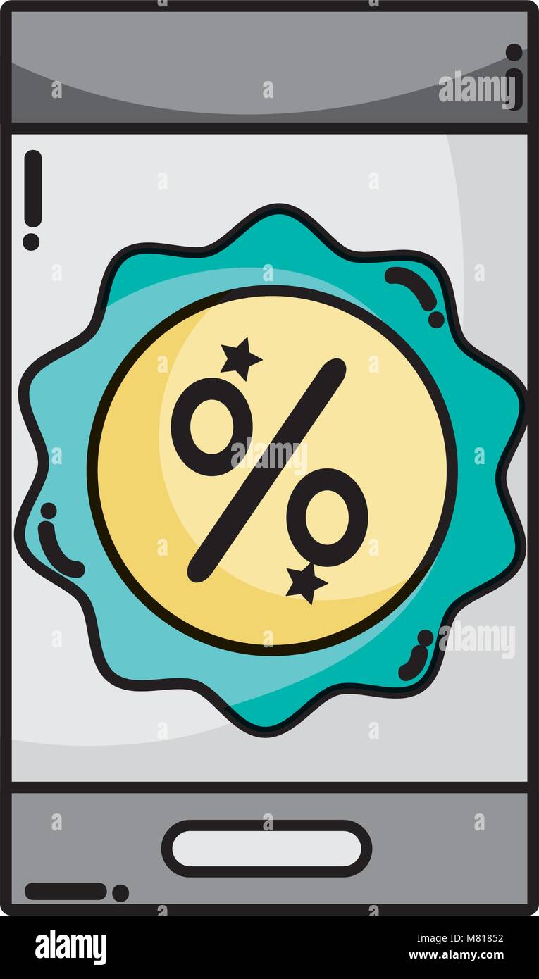 Phone percent message icon hi-res stock photography and images - Alamy