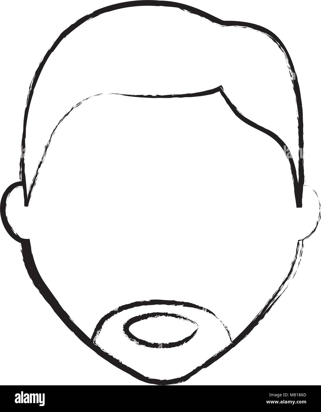 Blank Head Clipart Black And White