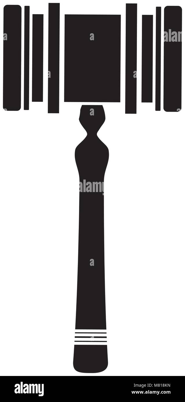 Law hammer icon over white background, vector illustration Stock Vector ...