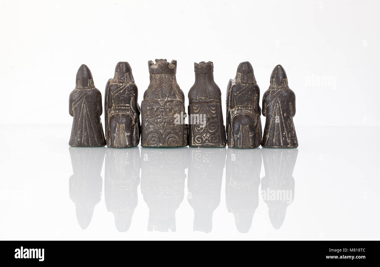 Lewis Chessmen Model Pieces Stock Photo - Alamy