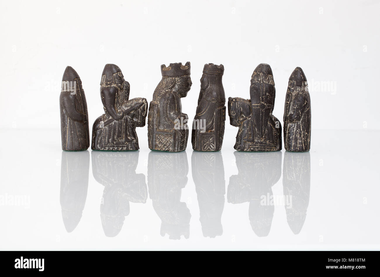 Lewis Chessmen Model Pieces Stock Photo - Alamy