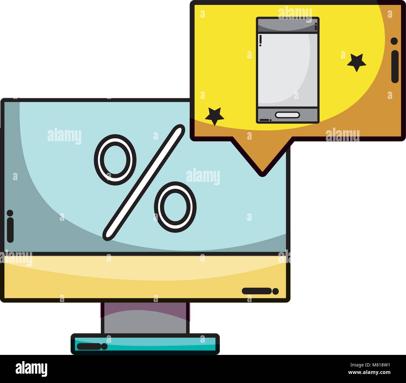 Office percent Stock Vector Images - Alamy