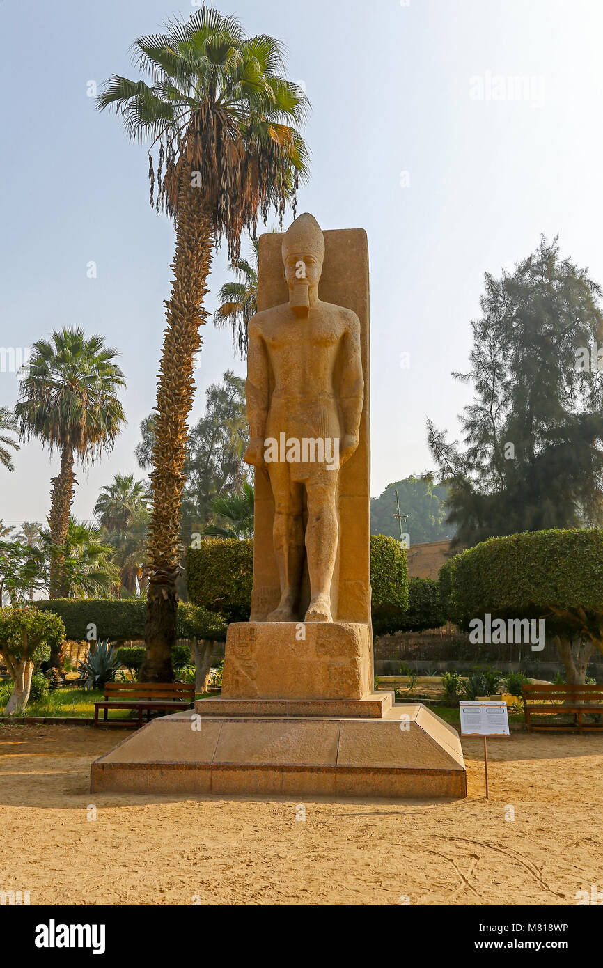 Statue of Pharaoh Ramesses II at Memphis, Egypt, North Africa Stock ...