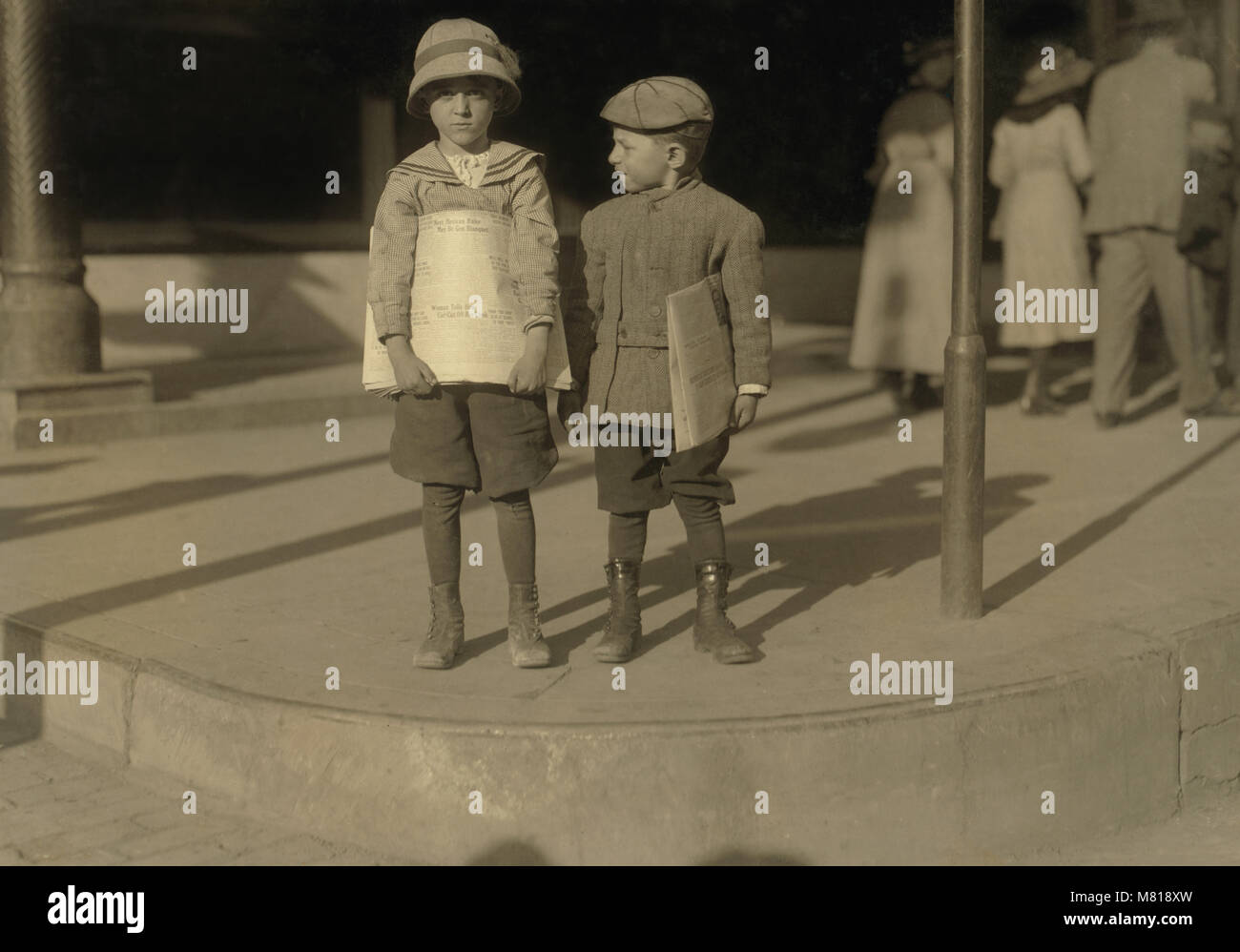 Odell McDuffy (left), Sam Stillman, Newsboys, 6 years old, Full-Length ...