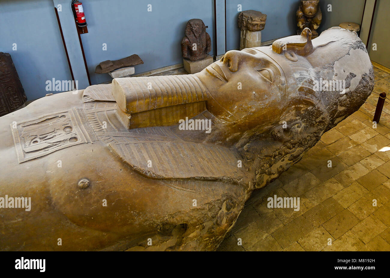 The Colossus of Ramesses II at Memphis, Mit Rahinah, Al Badrashin ...