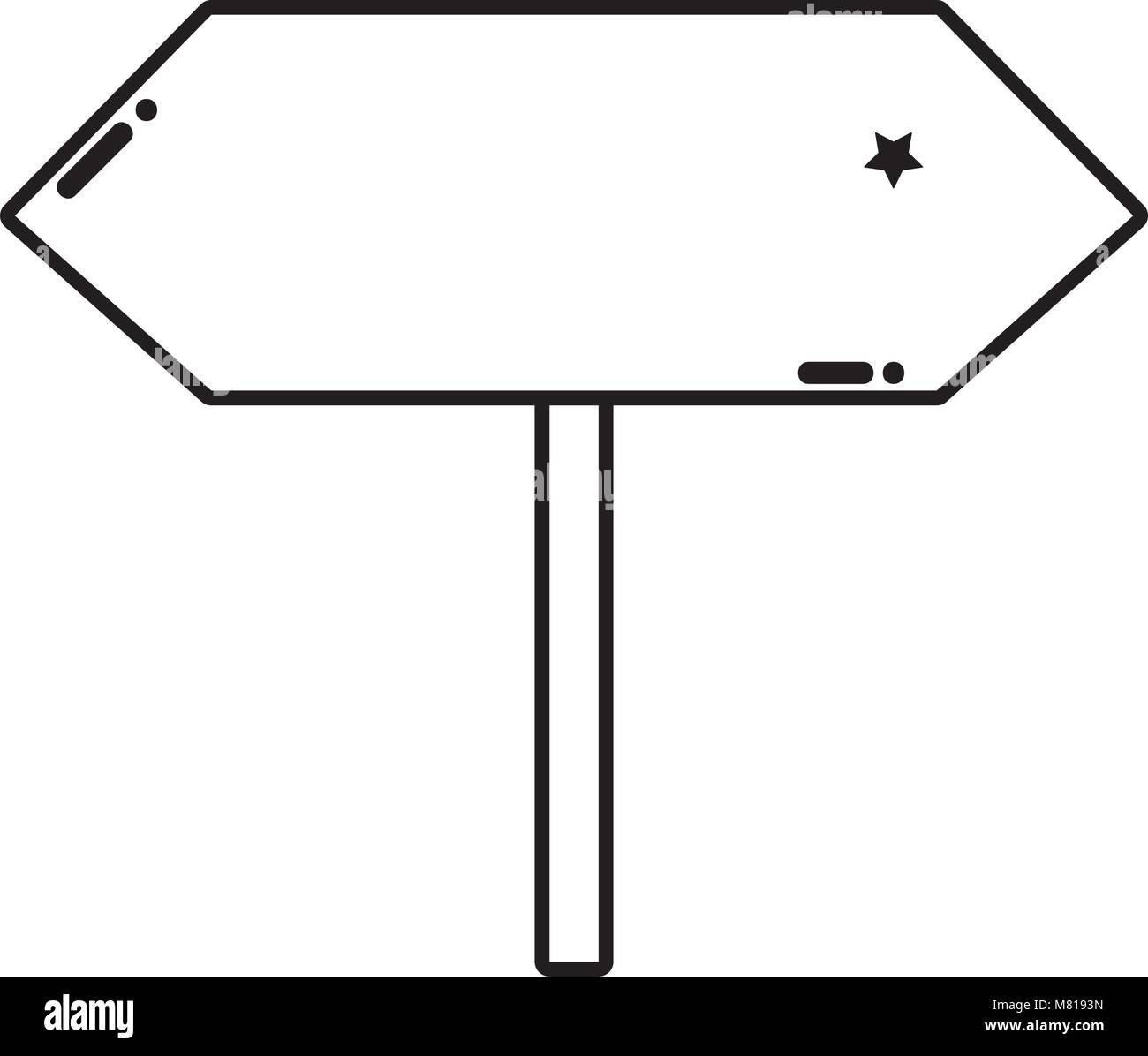 line warning metal notices traffic symbol Stock Vector Image & Art - Alamy