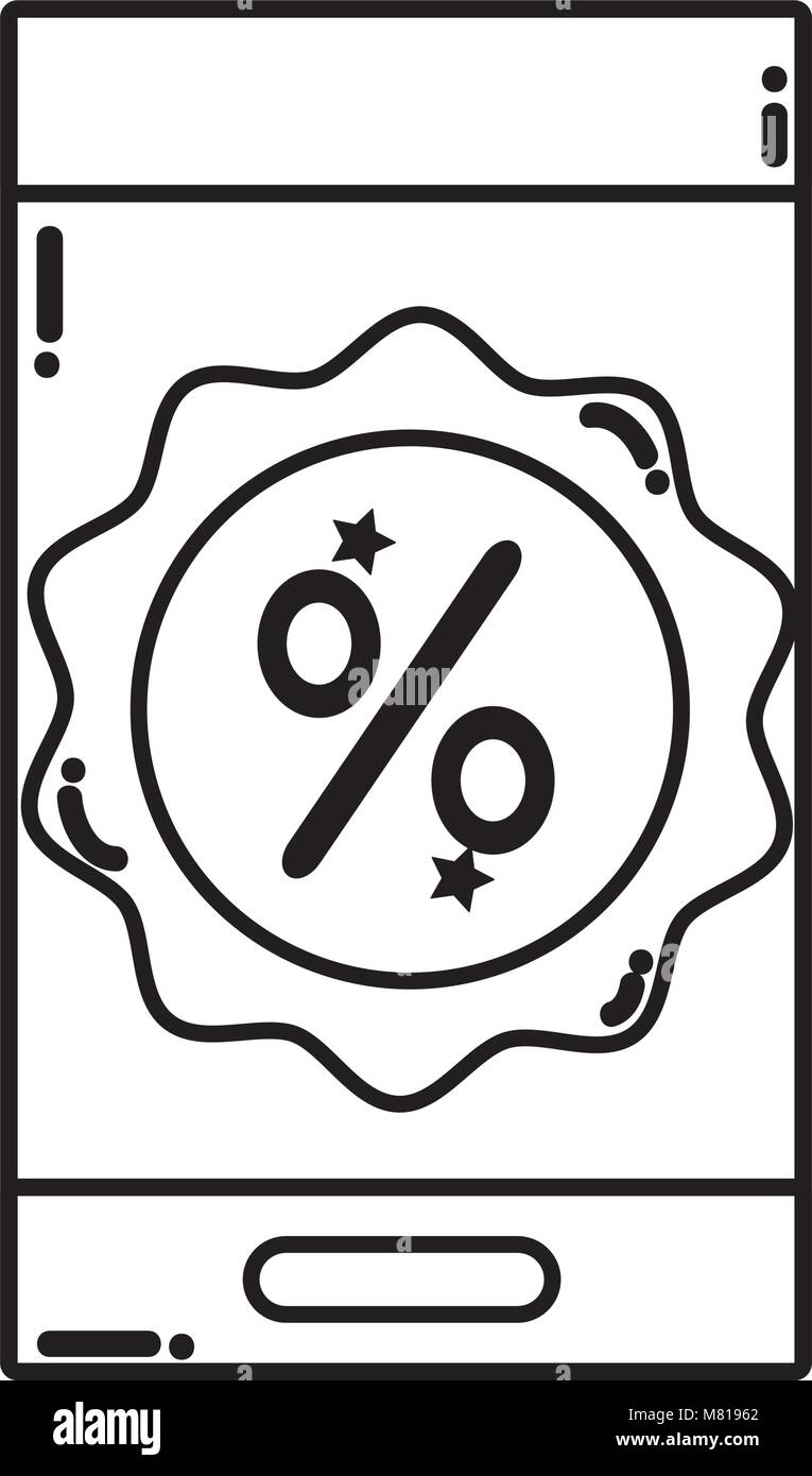 Phone percent message icon hi-res stock photography and images - Alamy