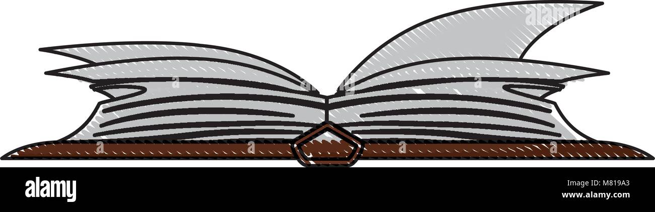 open book icon over white background, colorful design. vector ...