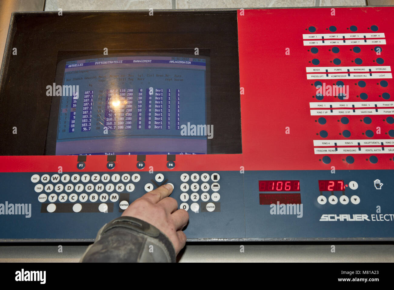 Feeding computer 1 Stock Photo - Alamy