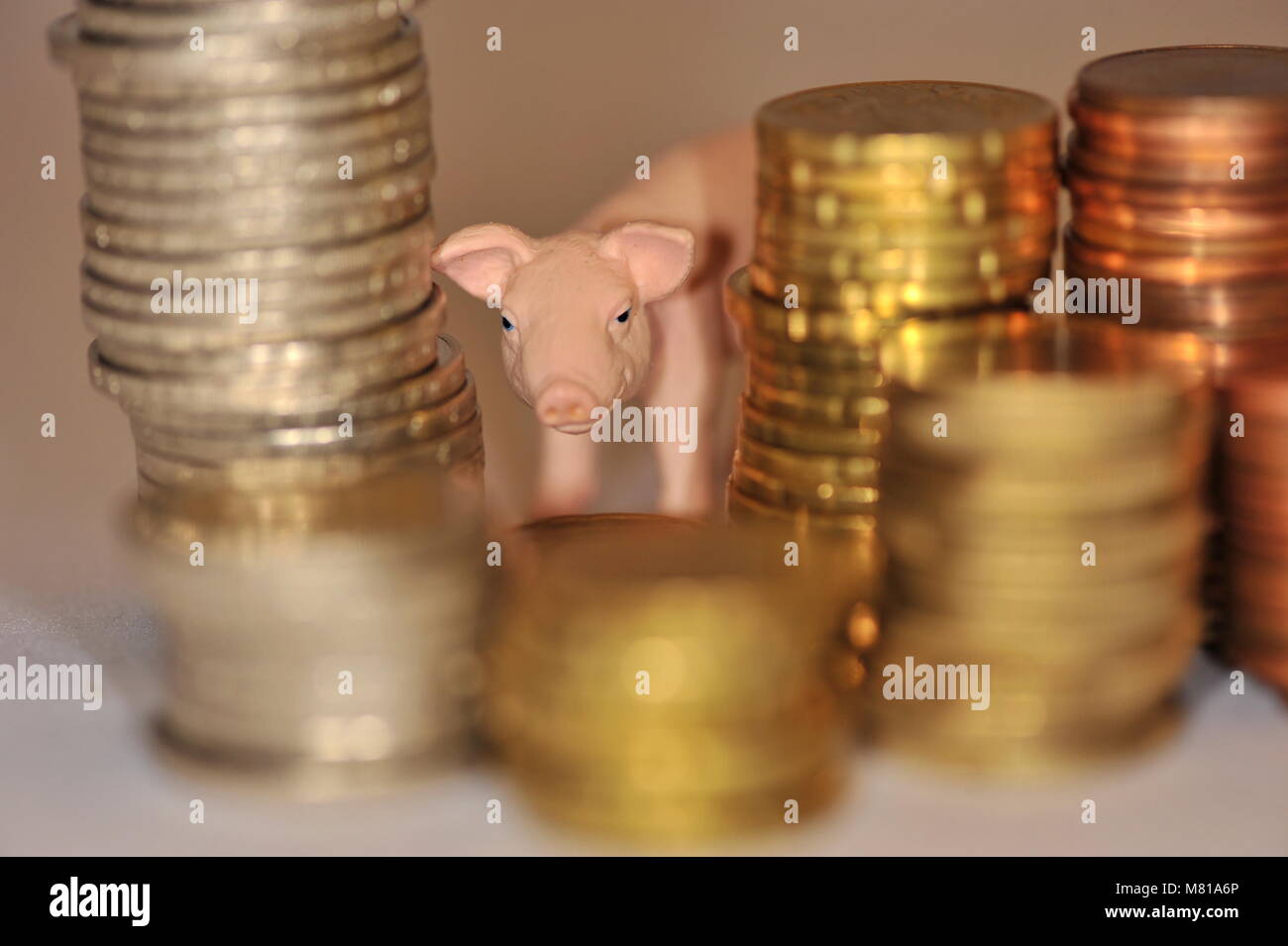 Finances pig 34 Stock Photo - Alamy
