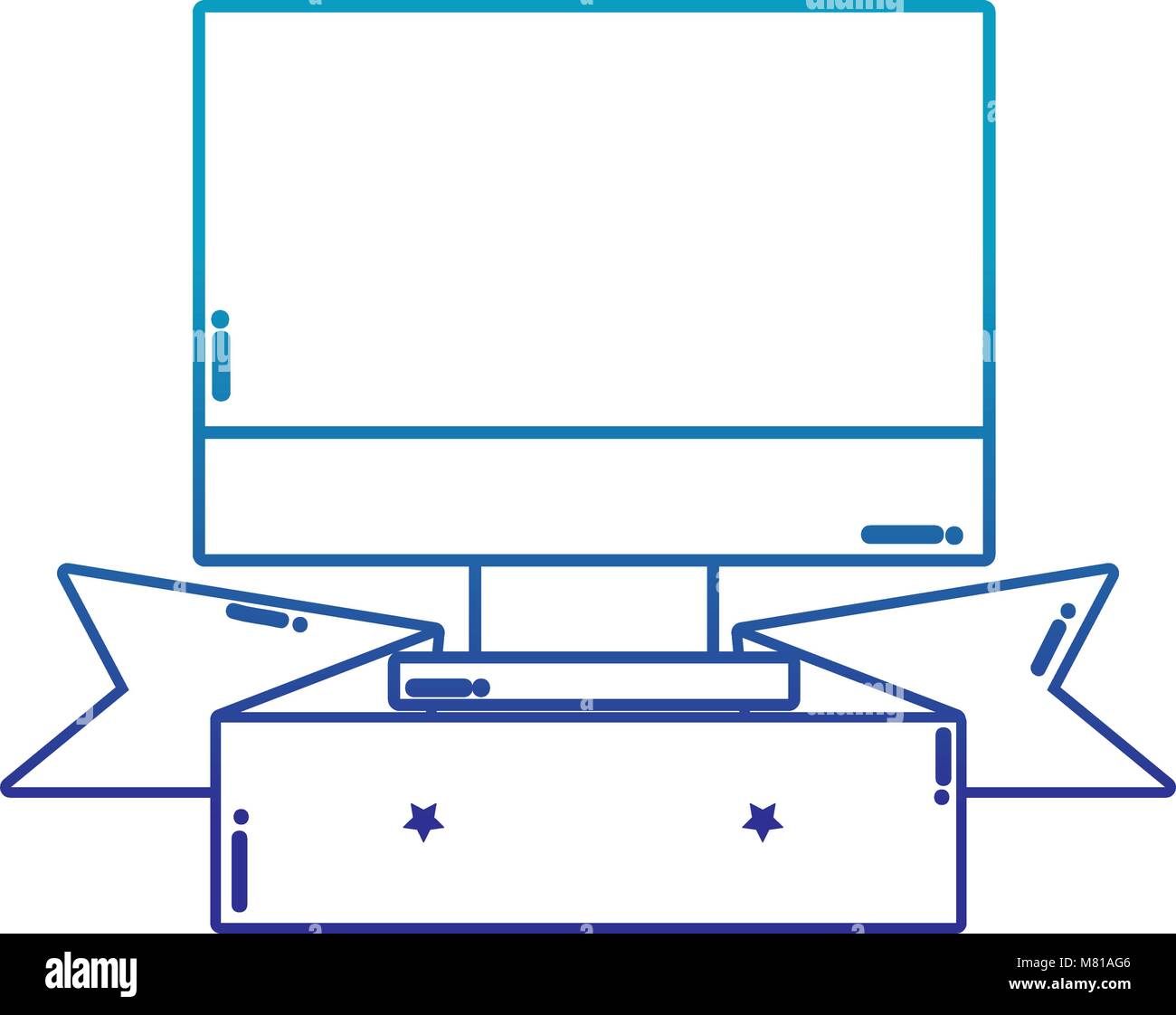 degraded line electronic screen computer technology with label Stock ...