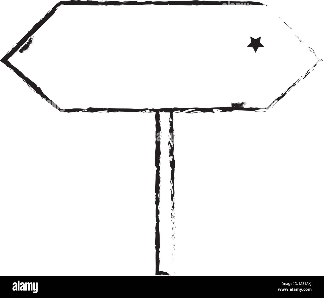 grunge warning metal notices traffic symbol Stock Vector Image & Art ...