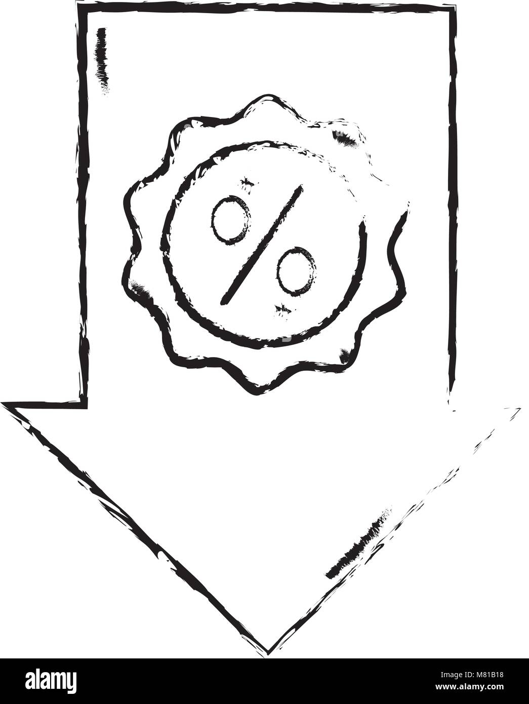 Grunge arrow hi-res stock photography and images - Alamy