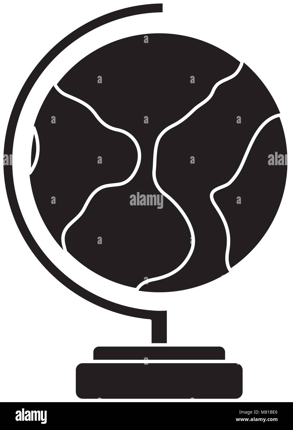 geography tool icon over white background, vector illustration Stock ...