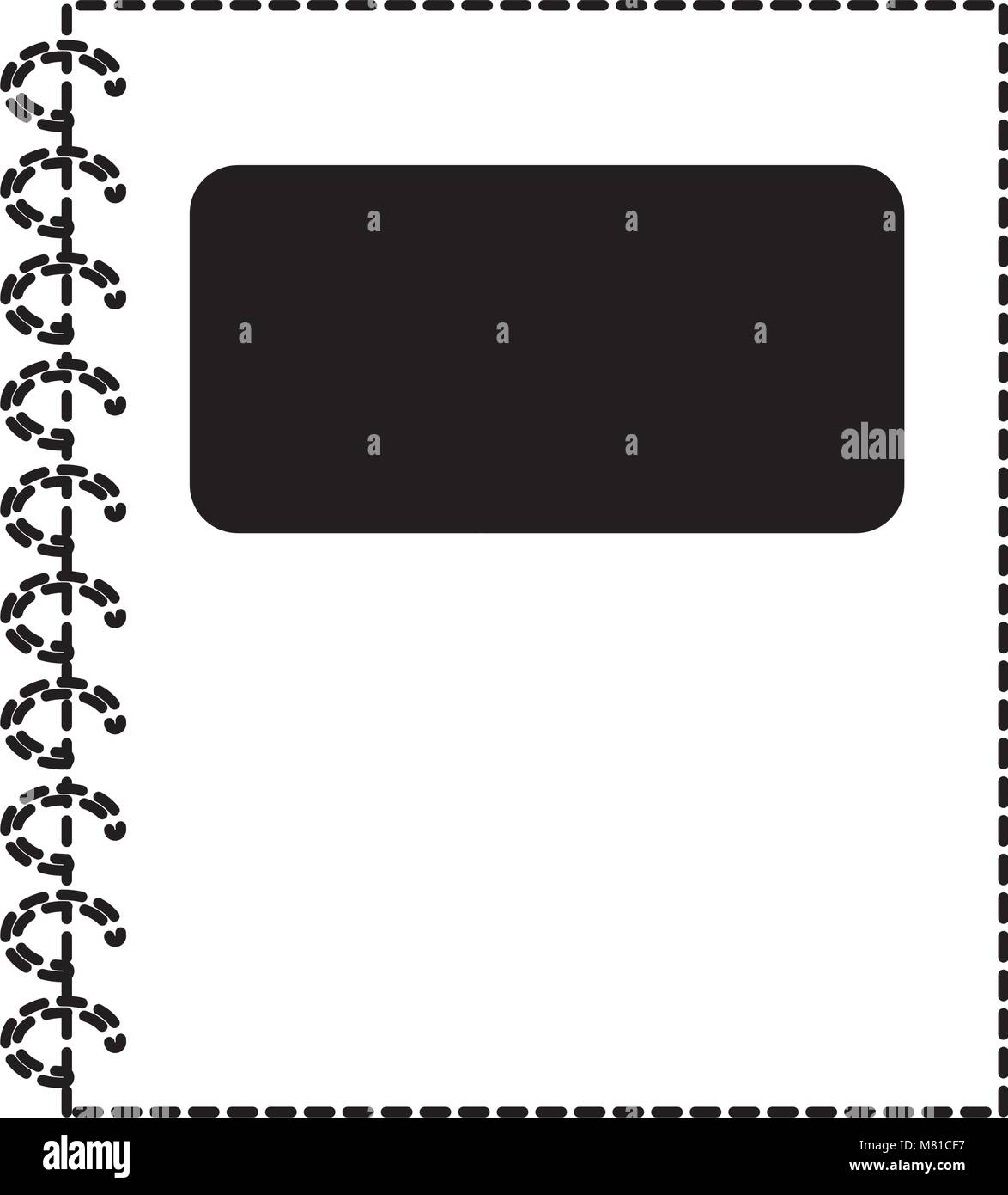 notebook icon over white background, vector illustration Stock Vector ...