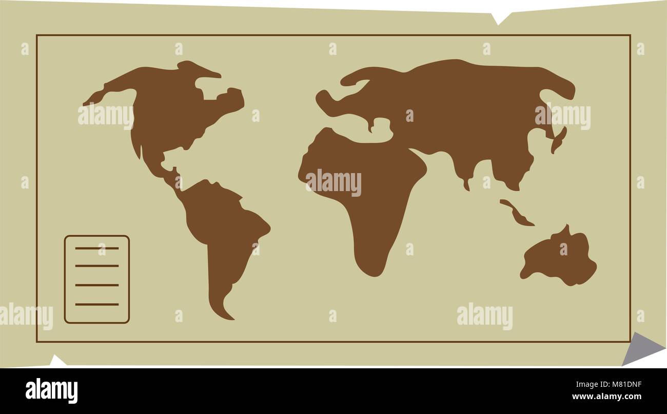 World map icon over white background, vector illustration Stock Vector ...