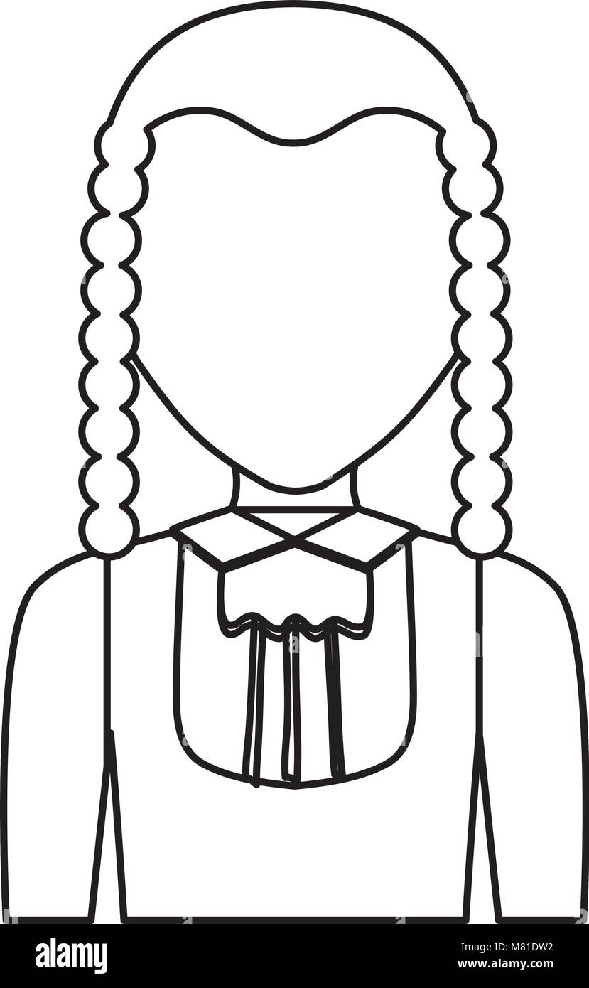 Wig Coloring Page