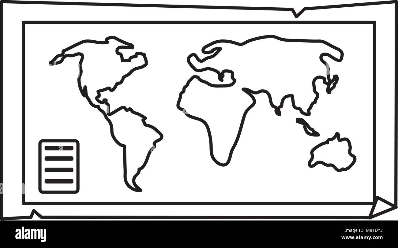 World map icon over white background, vector illustration Stock Vector ...