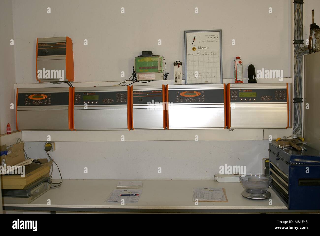 Poultry stable computer 21 Stock Photo - Alamy