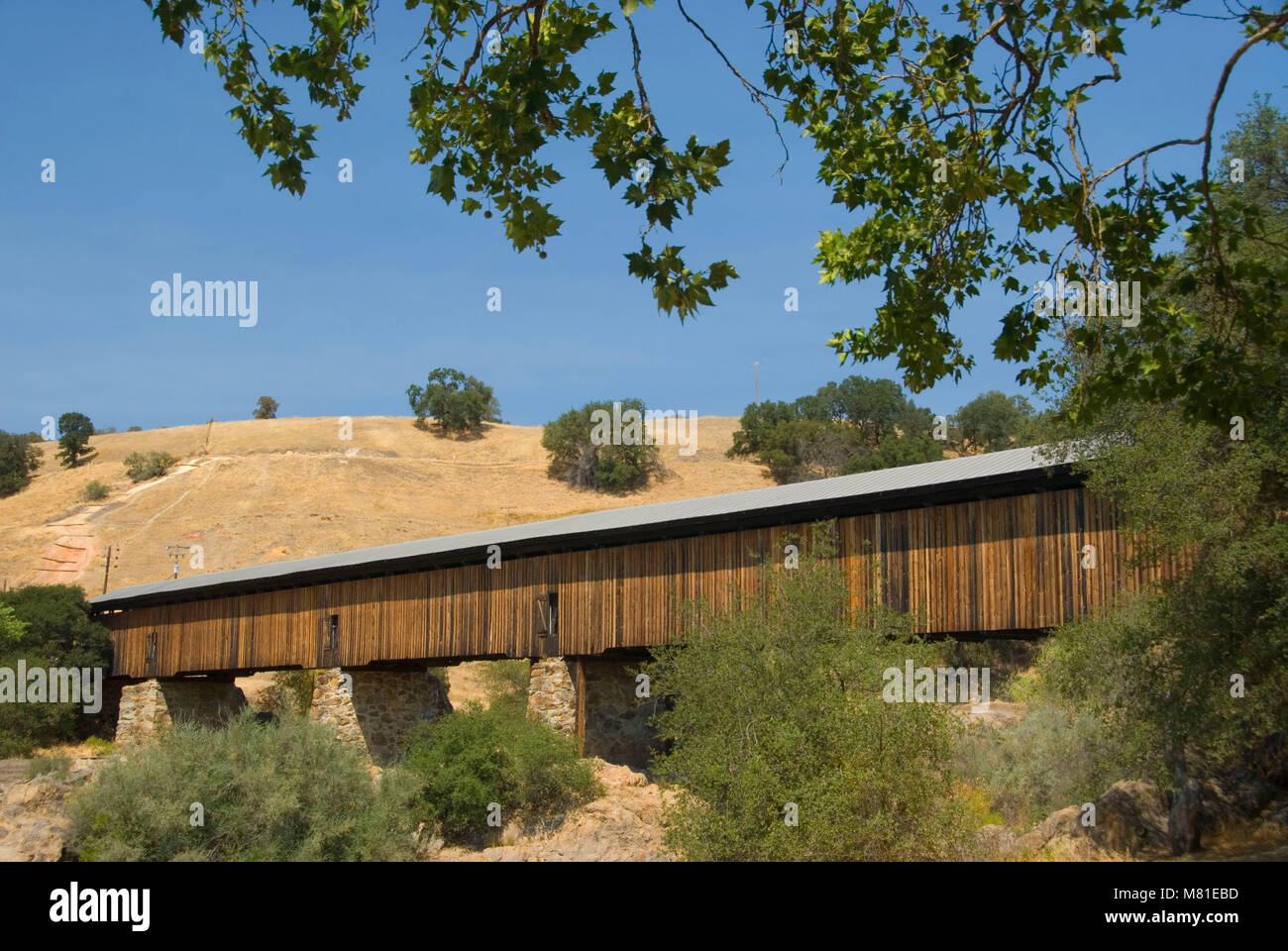 Knights ferry covered bridge hi-res stock photography and images - Alamy