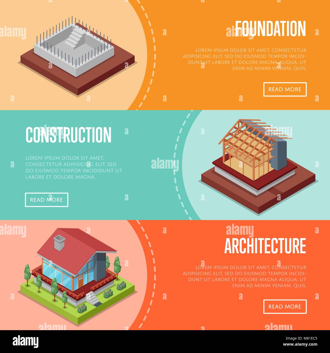 Posters facade Stock Vector Images - Alamy