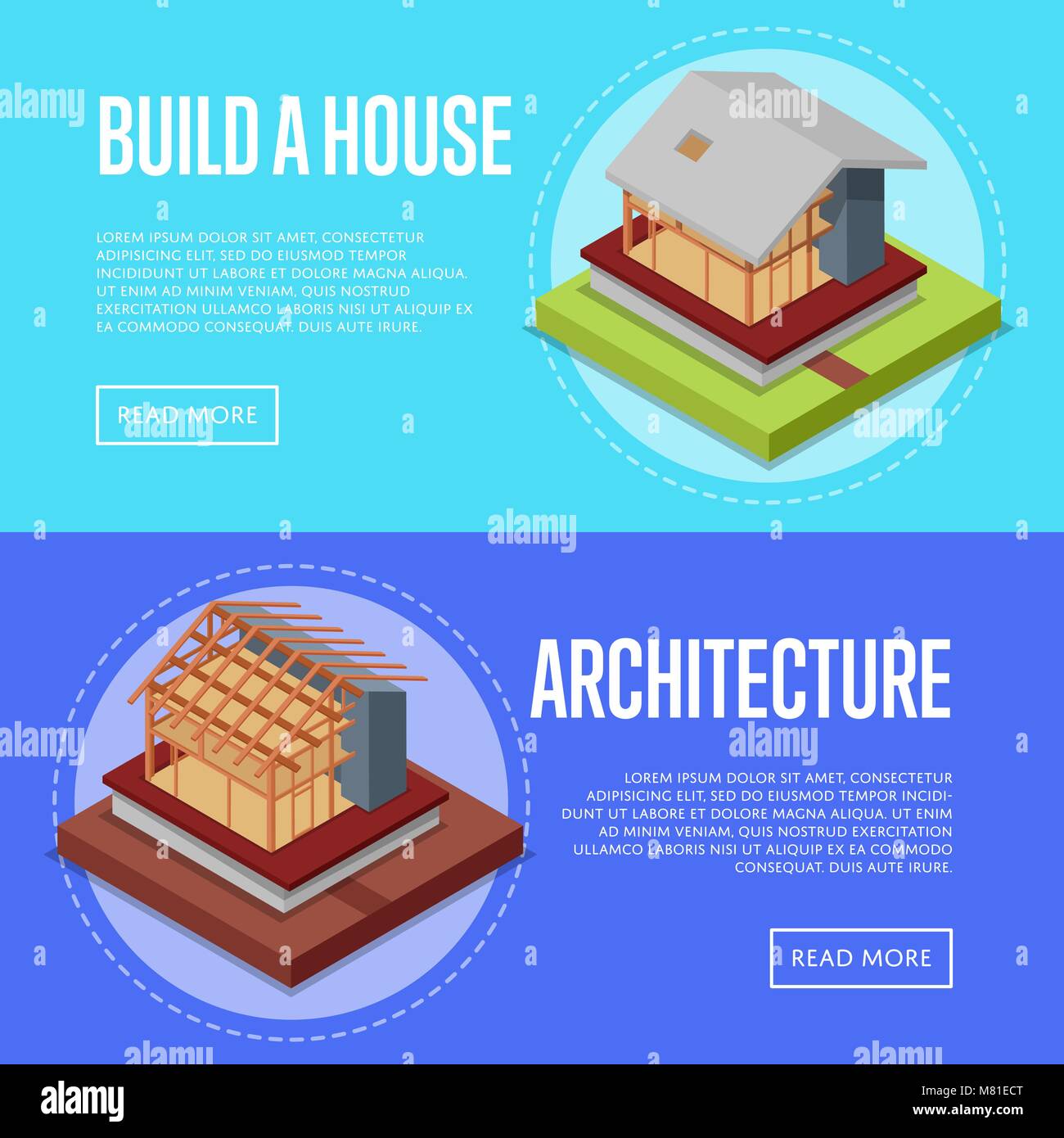 Countryside house architecture posters set Stock Vector Image & Art - Alamy