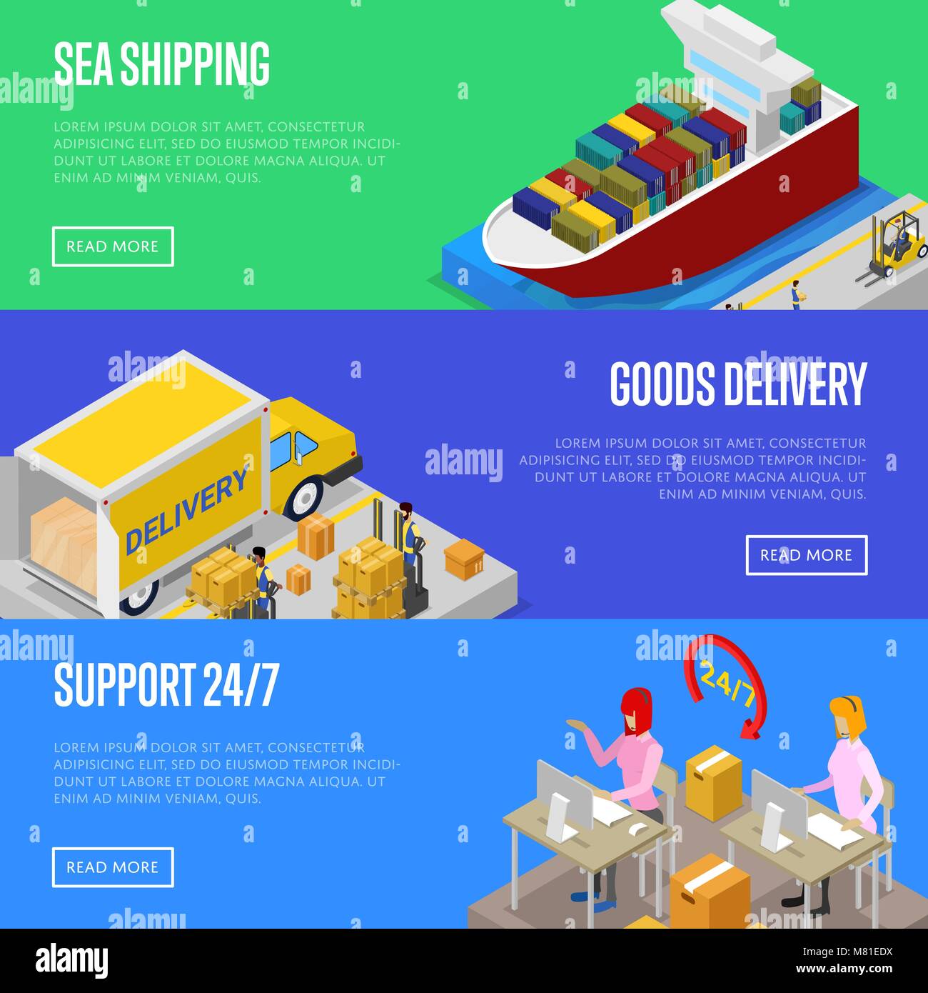 Shipping posters Stock Vector Images - Alamy