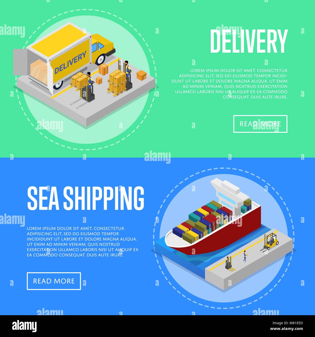 Shipping posters Stock Vector Images - Alamy