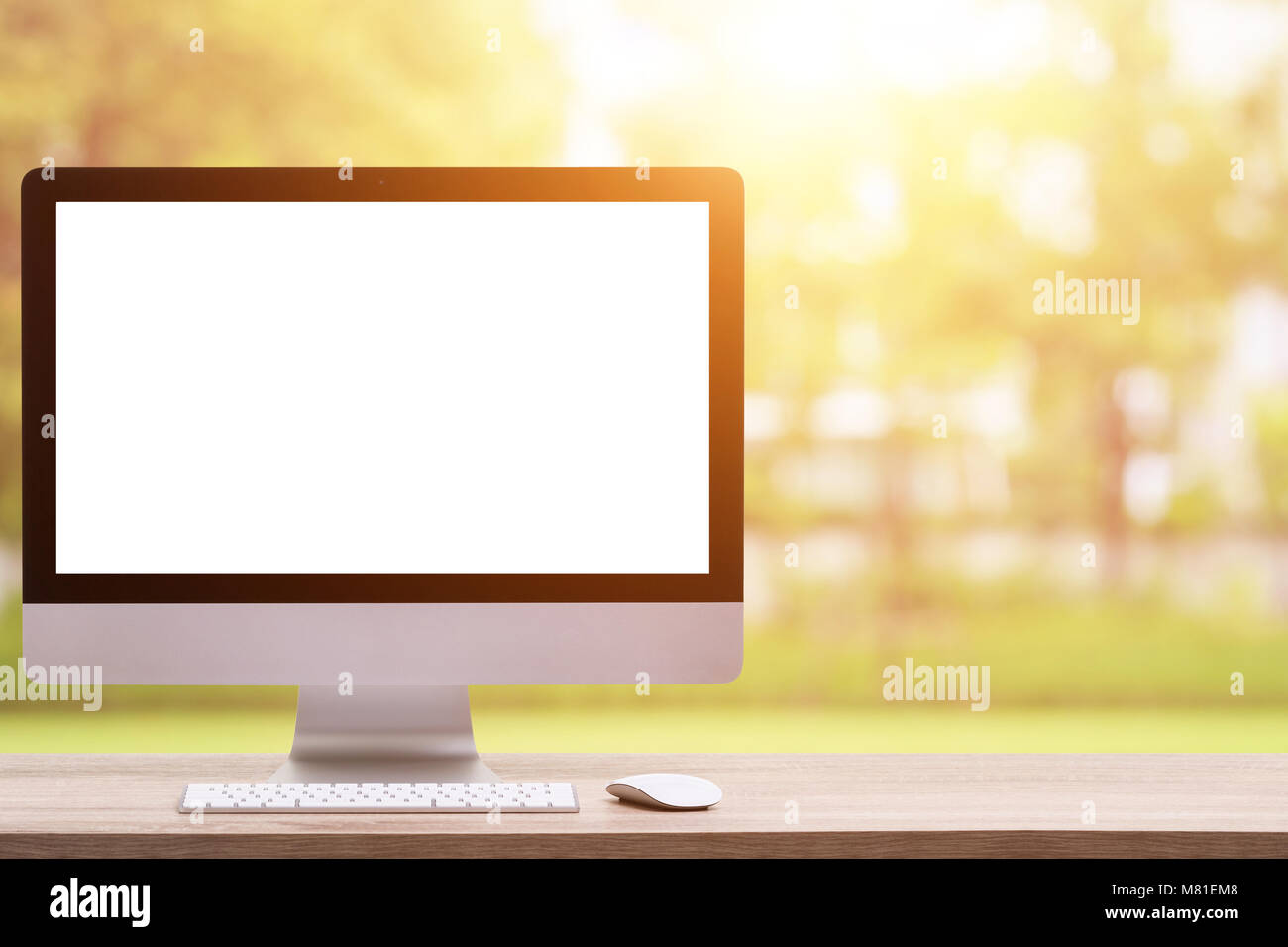 Abstract office computer blur background hi-res stock photography and ...