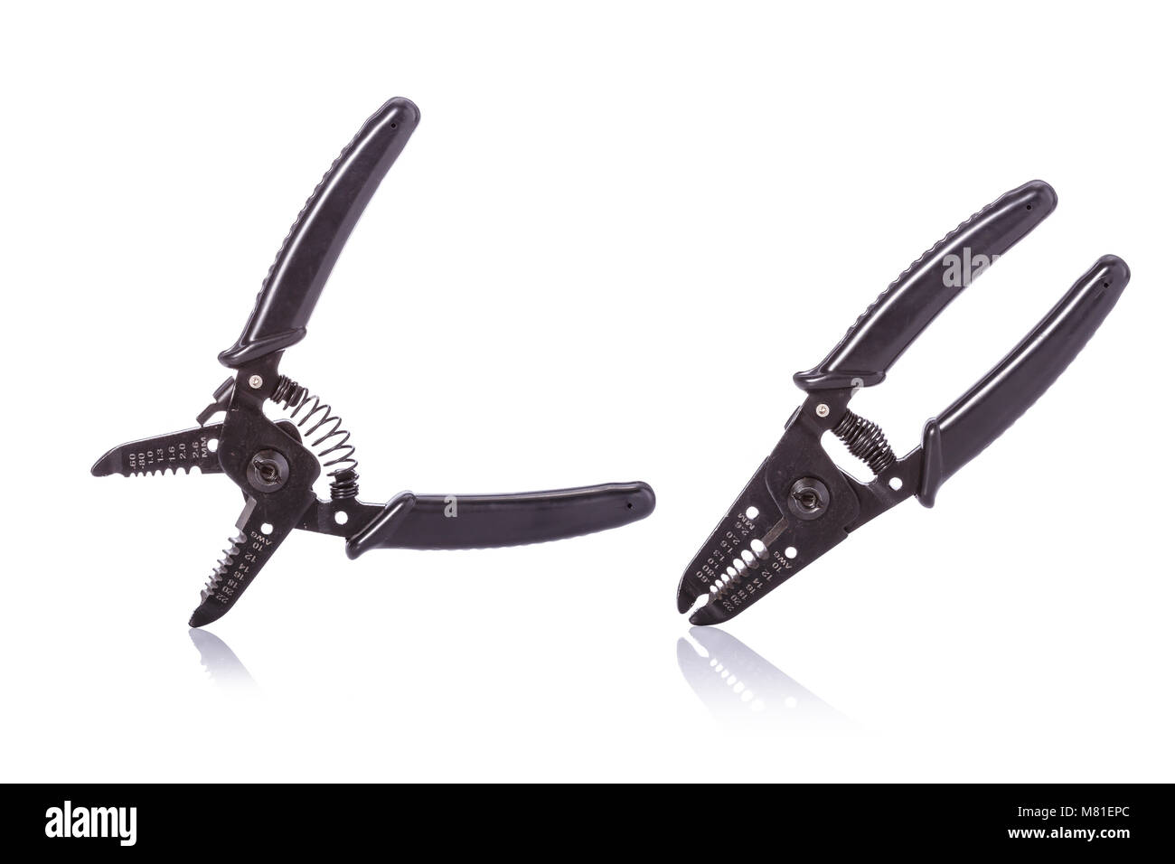 New black pliers. Studio shot isolated on white background Stock Photo ...