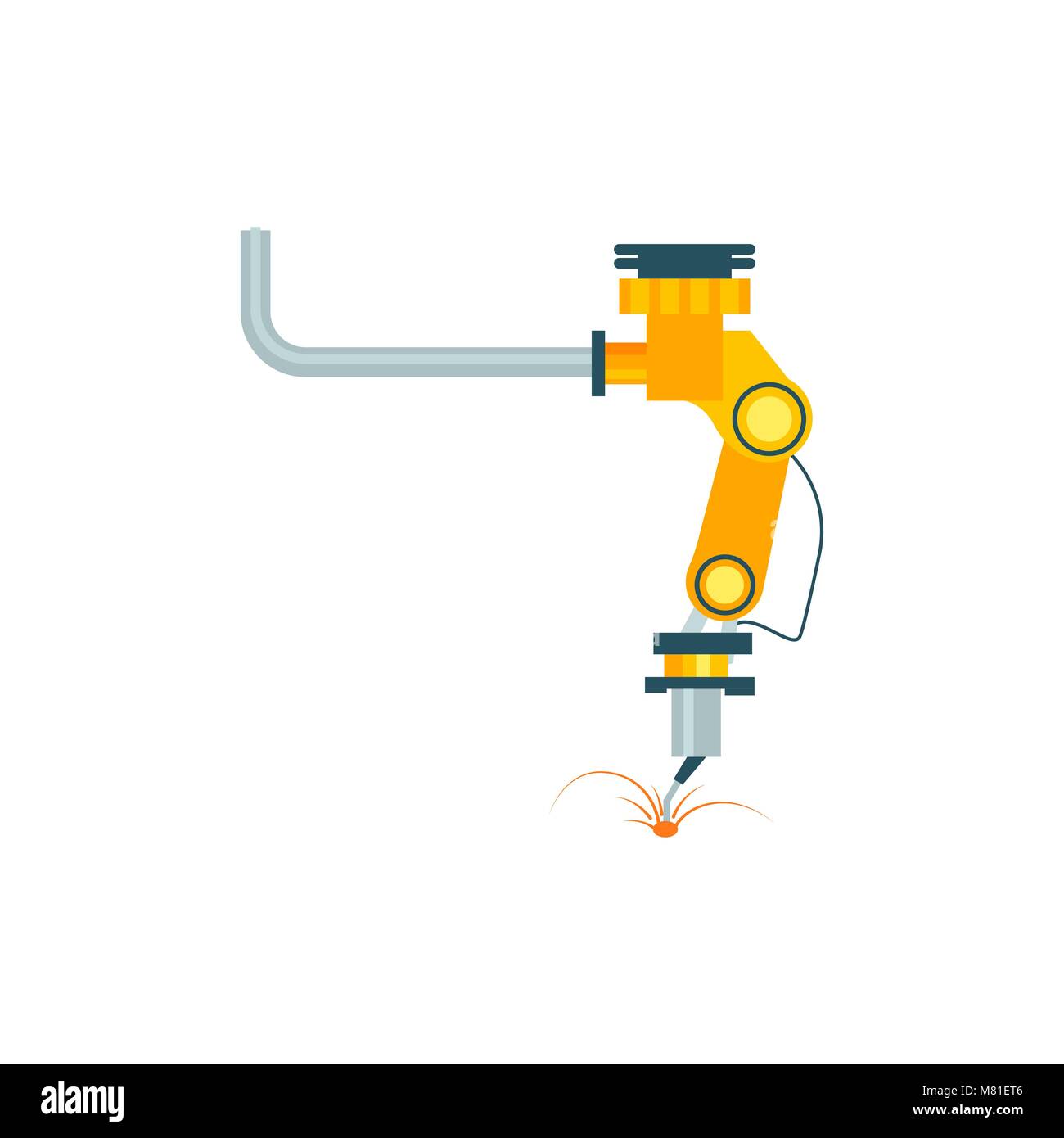 Smart robotic welding machine element Stock Vector Image & Art - Alamy