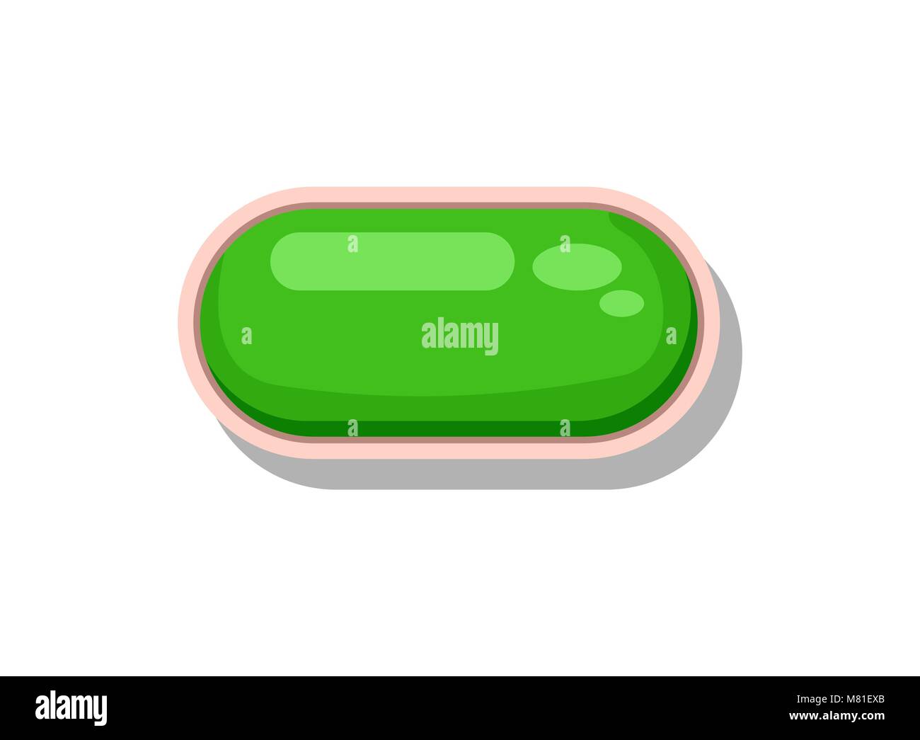 Shiny green button for game menu interface Stock Vector Image & Art - Alamy