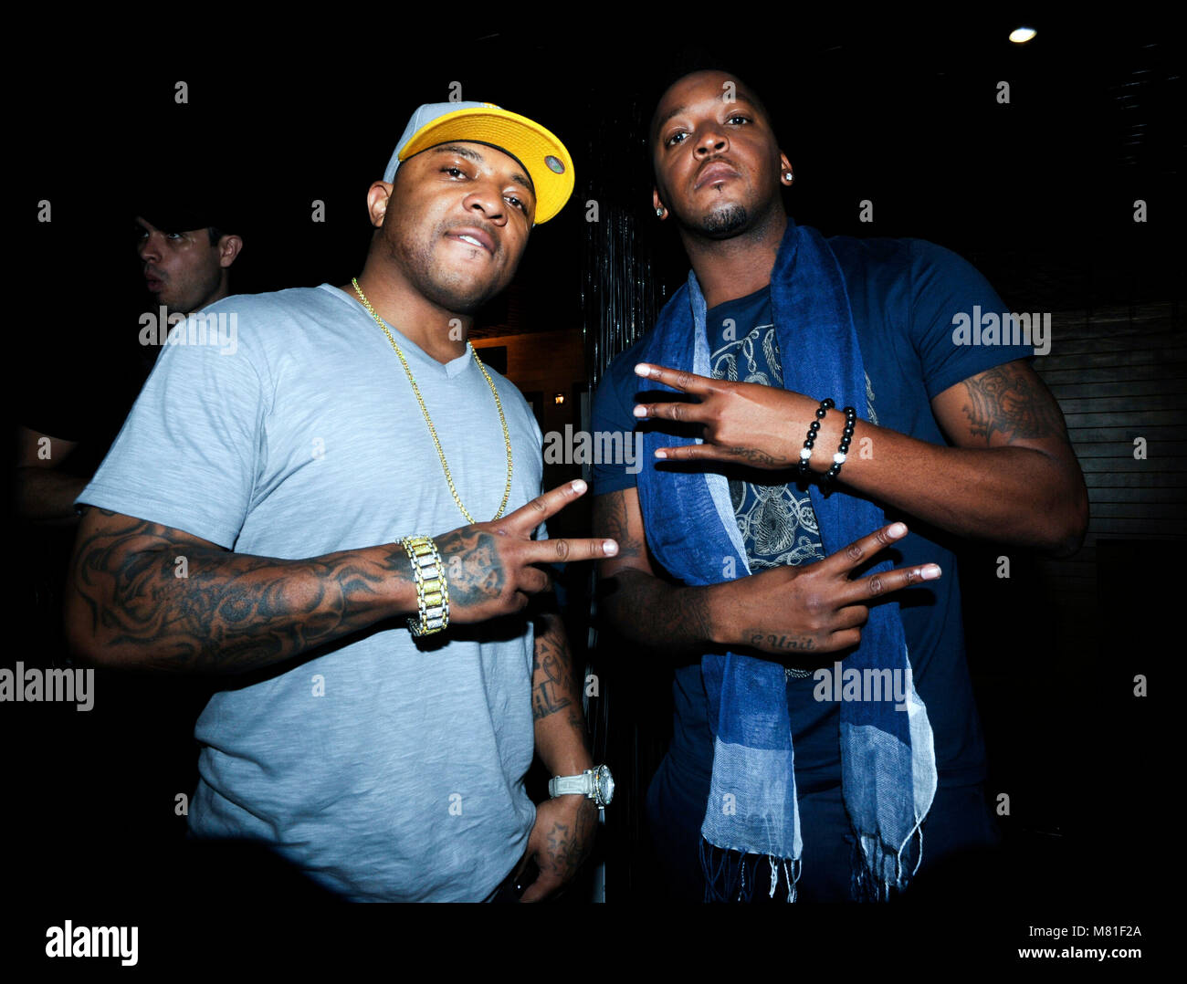 (L-R) 40 Glocc and Hot Rod at the Hot Rod "Hot GIrl" music video in ...