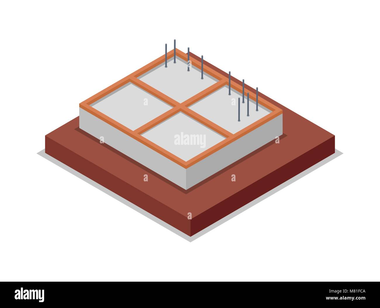 Foundation installation Stock Vector Images - Alamy