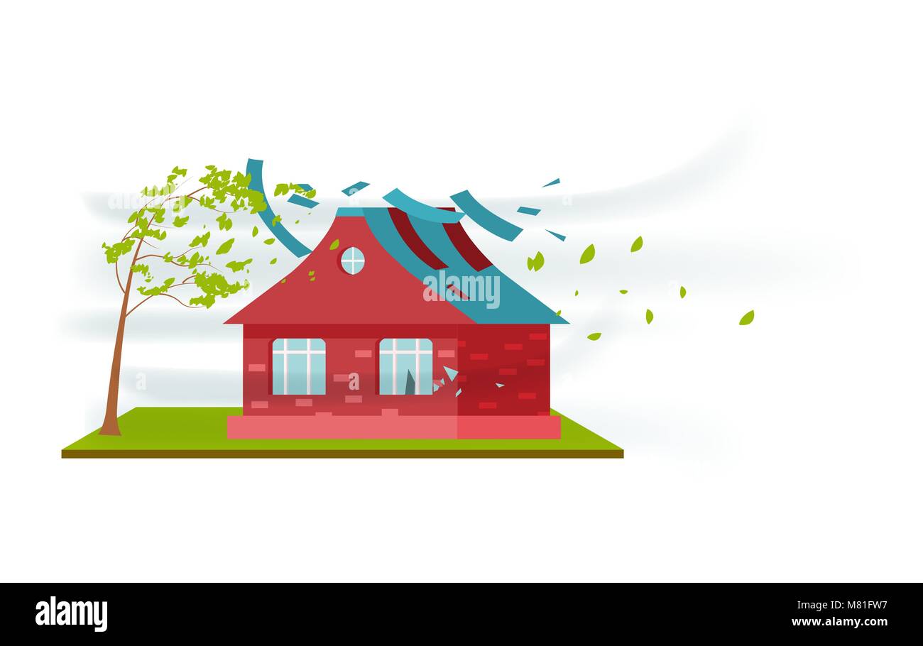 Tornado damage isolated vector icon Stock Vector Image & Art - Alamy