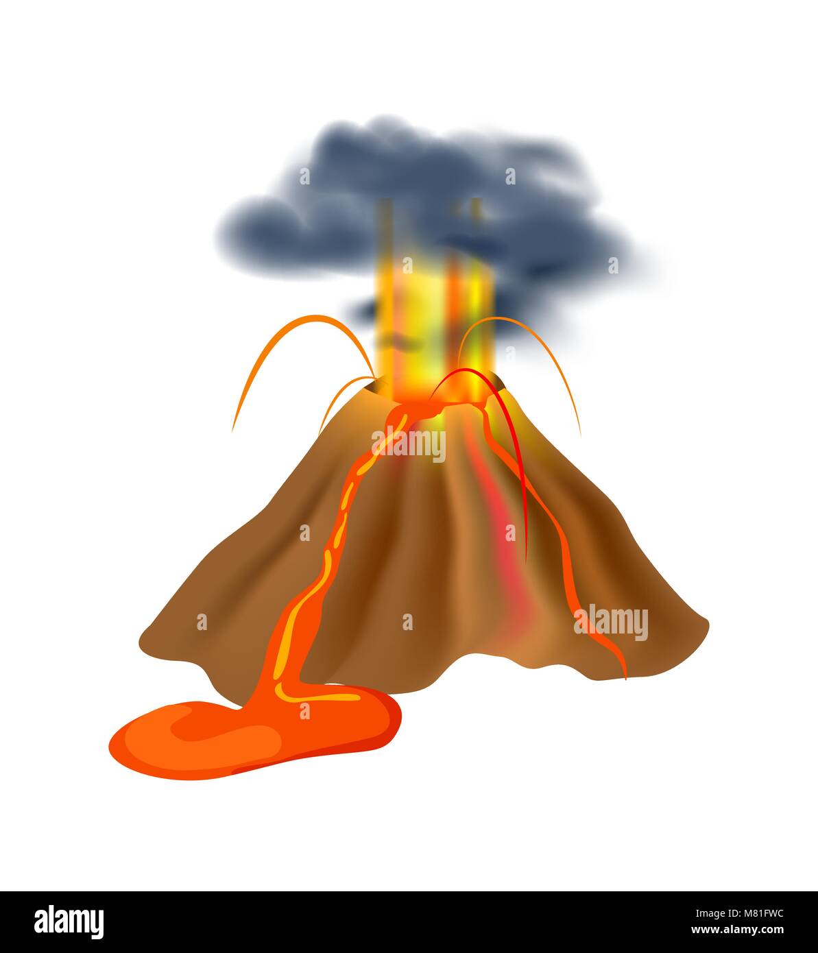 Volcanic eruption isolated vector icon Stock Vector Image & Art - Alamy Volcanic eruption isolated vector icon Stock Vector Image & Art - Alamy
