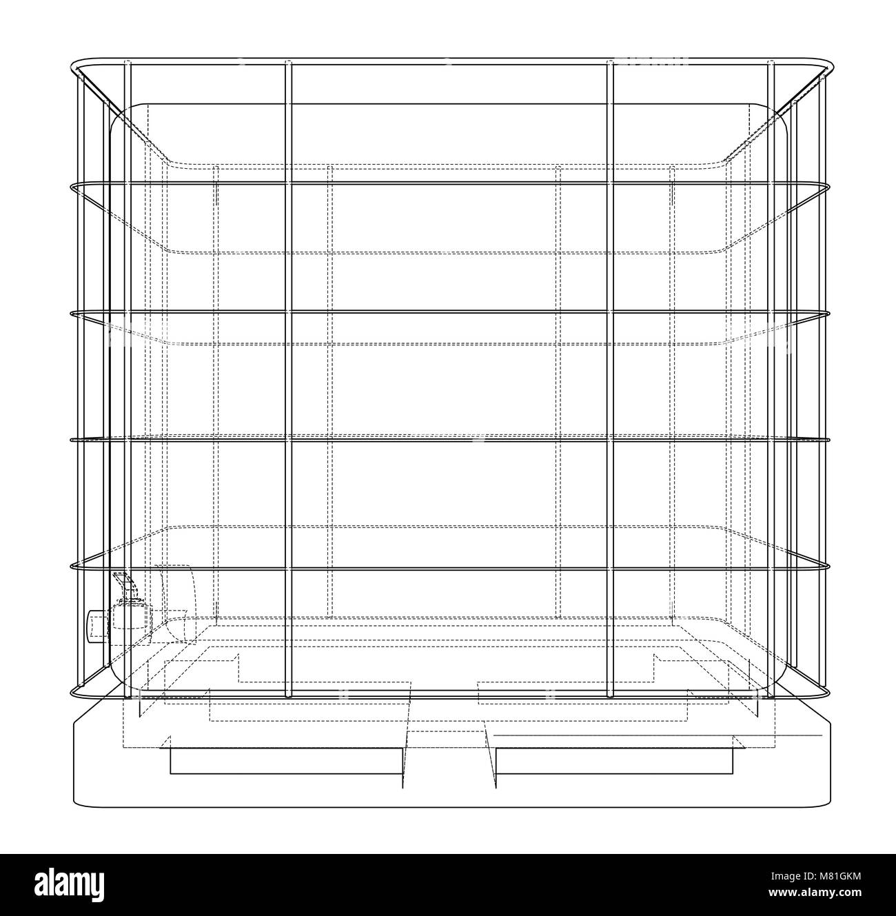 Bulk fluid shipping containers Stock Vector Image & Art - Alamy