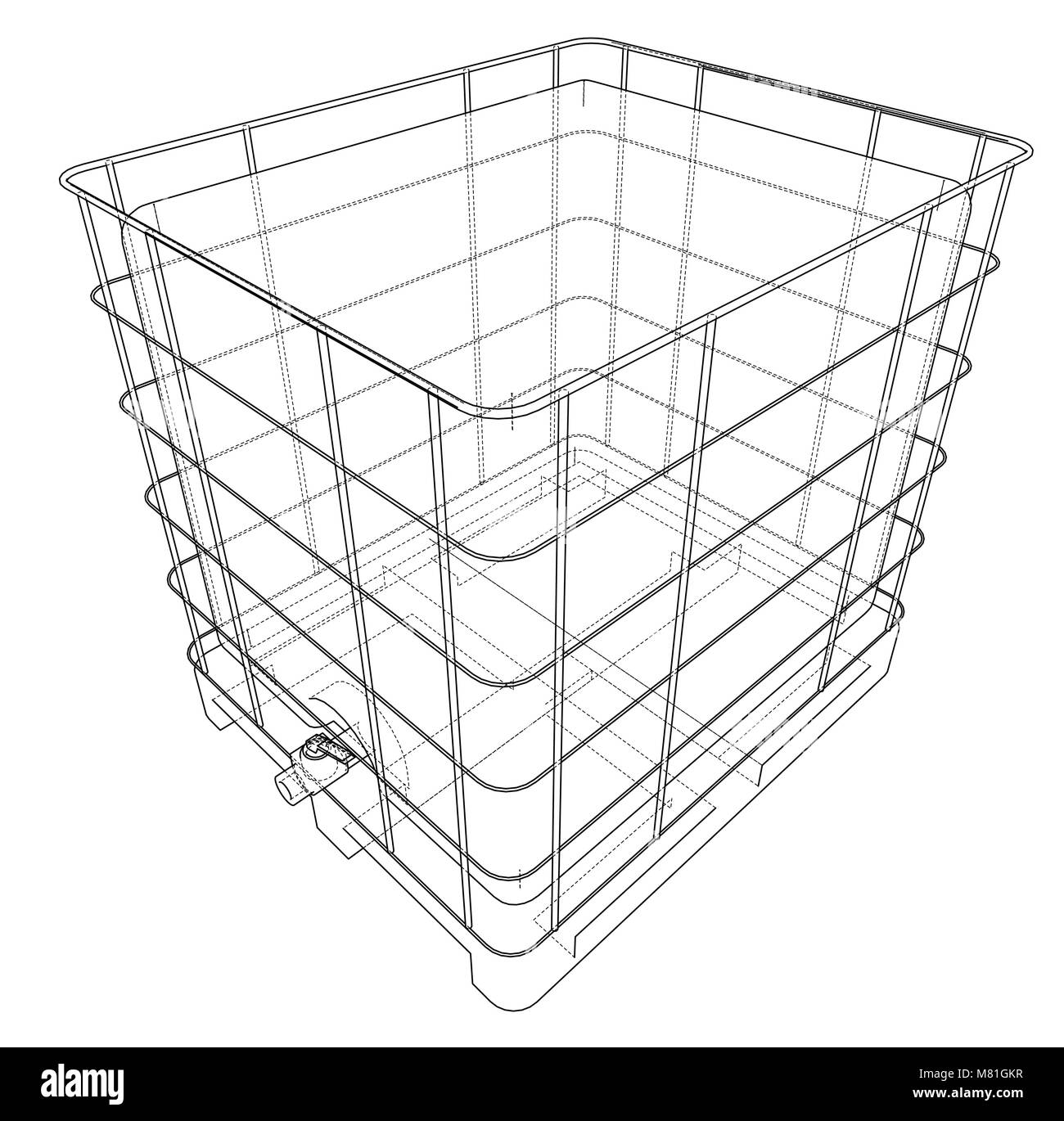 Bulk fluid shipping container hi-res stock photography and images - Alamy
