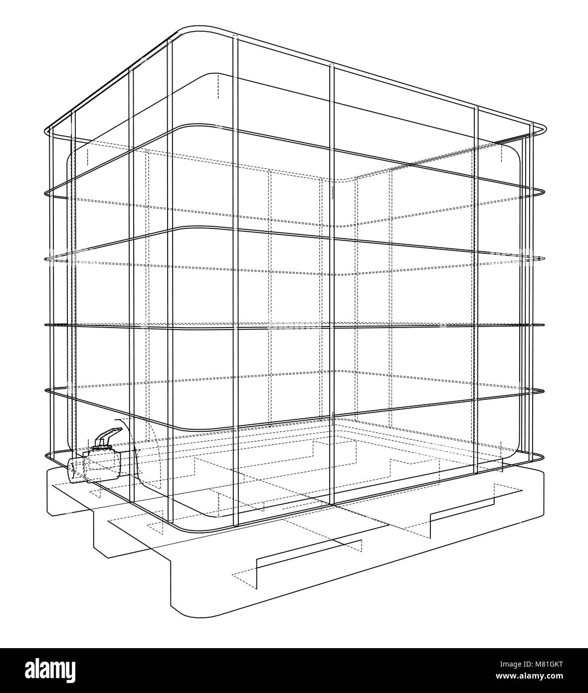 Bulk fluid shipping container hi-res stock photography and images - Alamy