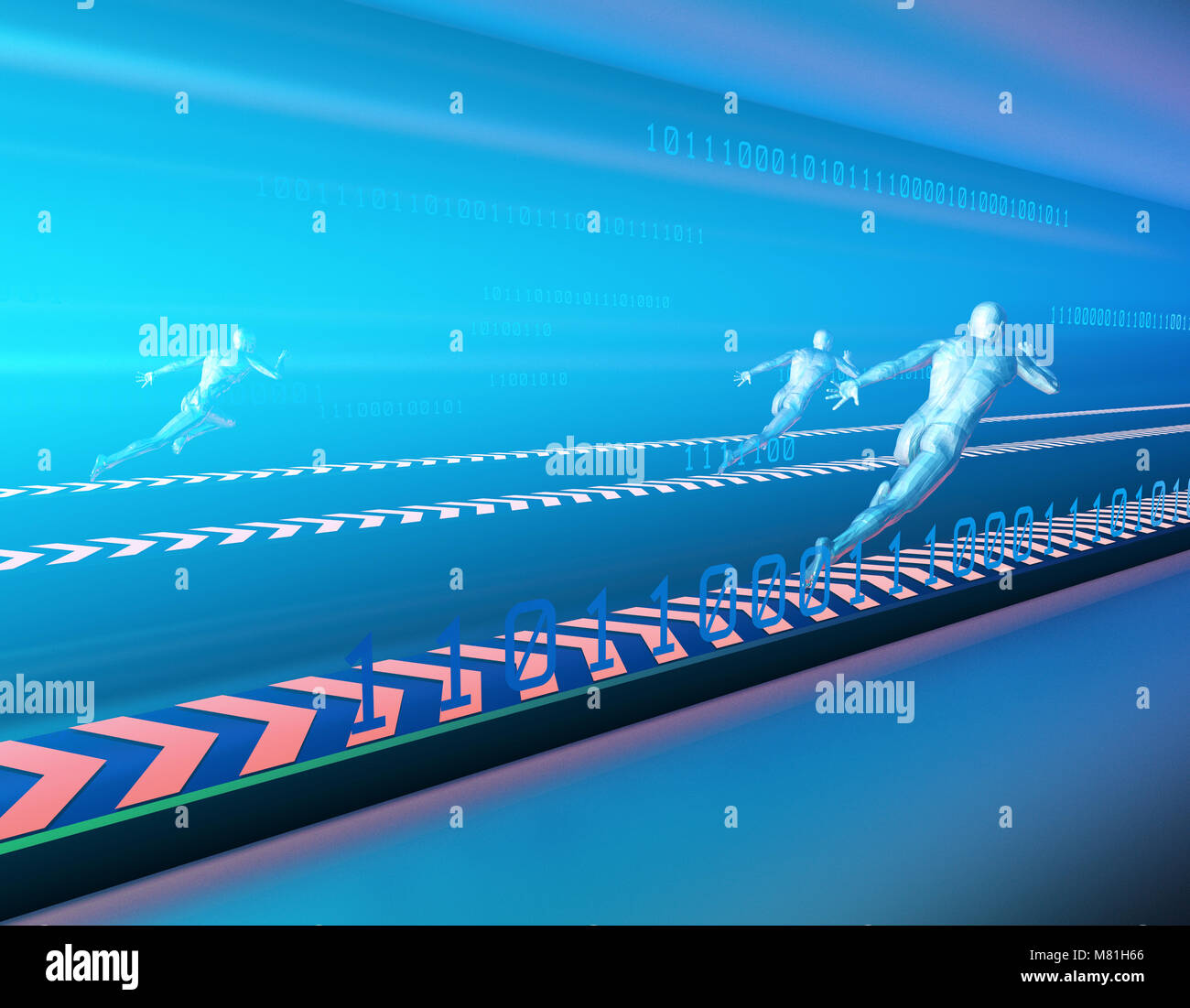 Future human science and technology, network connection speed ...