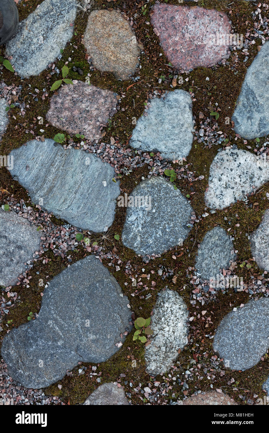 Texture of stone pavement in a garden Stock Photo - Alamy