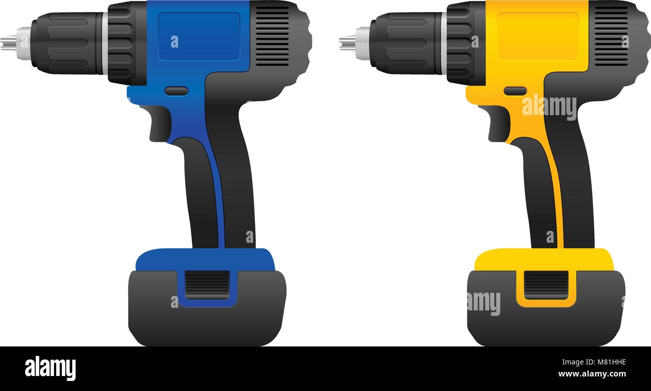 Drill set bit Stock Vector Images - Alamy