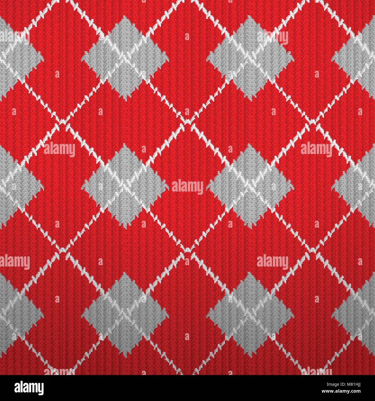 Seamless knitted pattern background texture. Vector illustration Stock ...