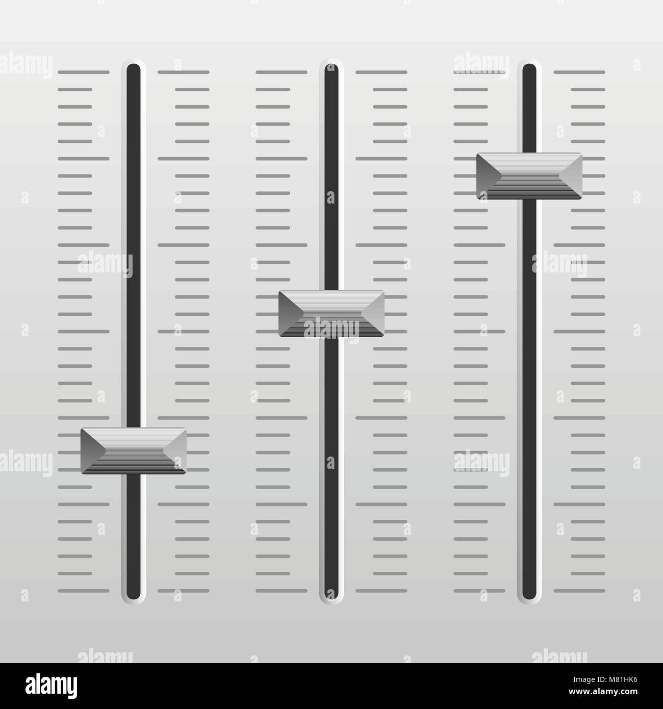 Sound mixing console on grey background Stock Vector Image & Art - Alamy