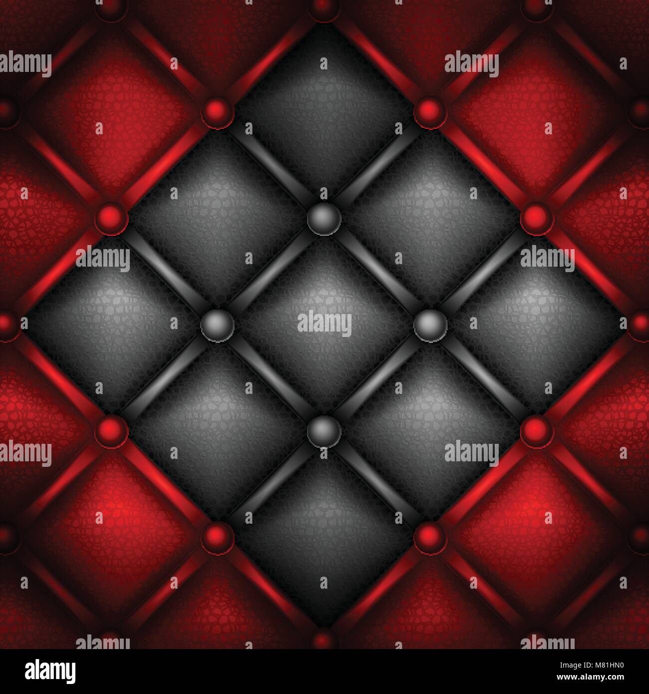 Leather textured background with buttons. Vector illustration Stock ...
