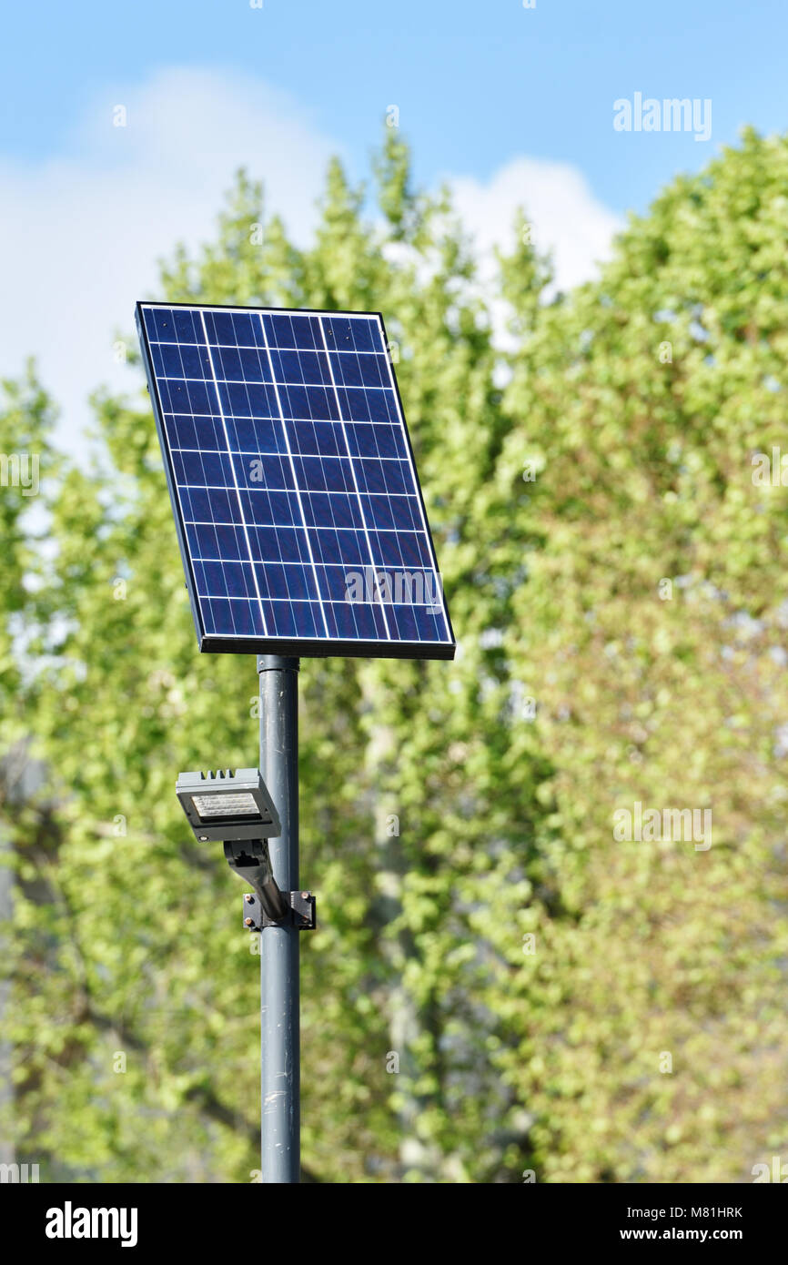 Solar panel on the stand Stock Photo - Alamy